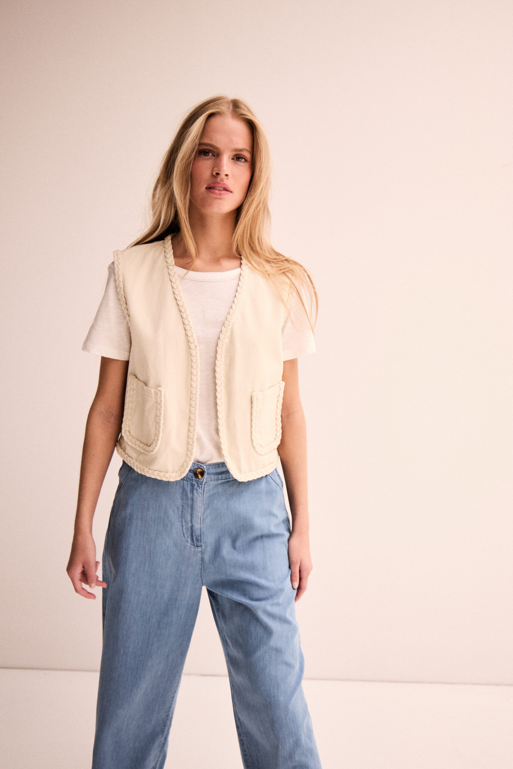 Ichi Barcy cropped pants - Reign Boutique